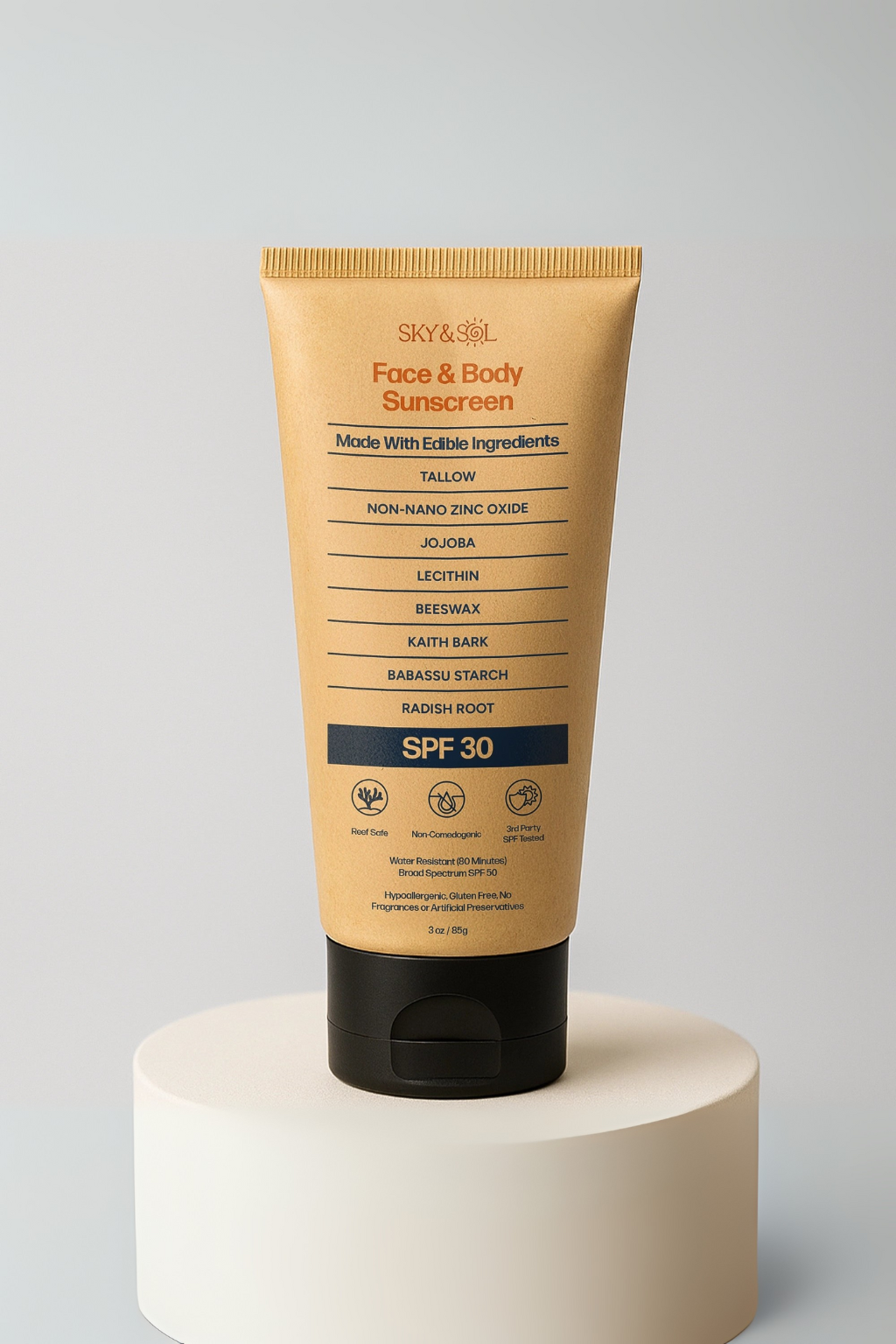 Sky and Sol Sunscreen SPF 30 | All-Natural, Edible-Grade Skincare – Sky ...