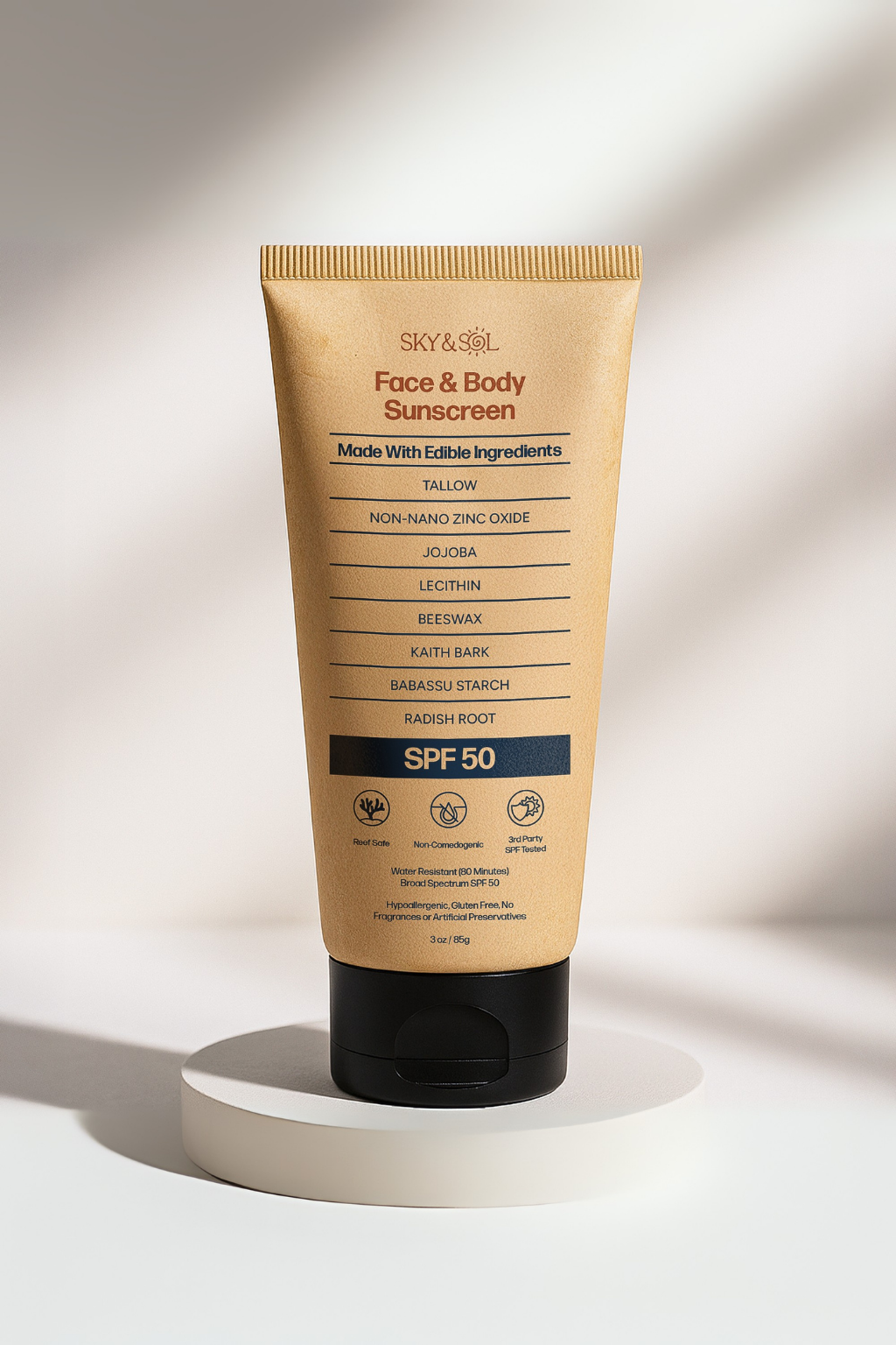 Sky and Sol Sunscreen SPF 50 | All-Natural, Edible-Grade Skincare – Sky ...